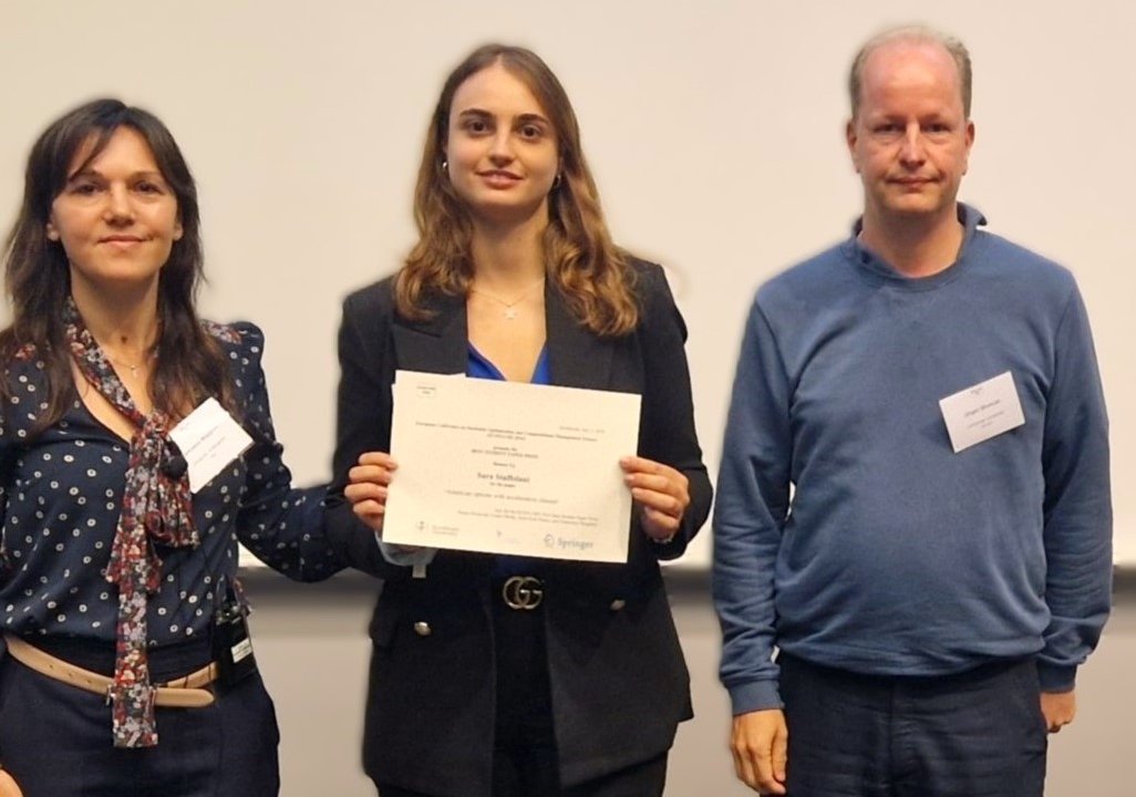 Sara Staffolani wins ECSO-CMS 2024 Runner-Up Best Student Paper | Department of Finance